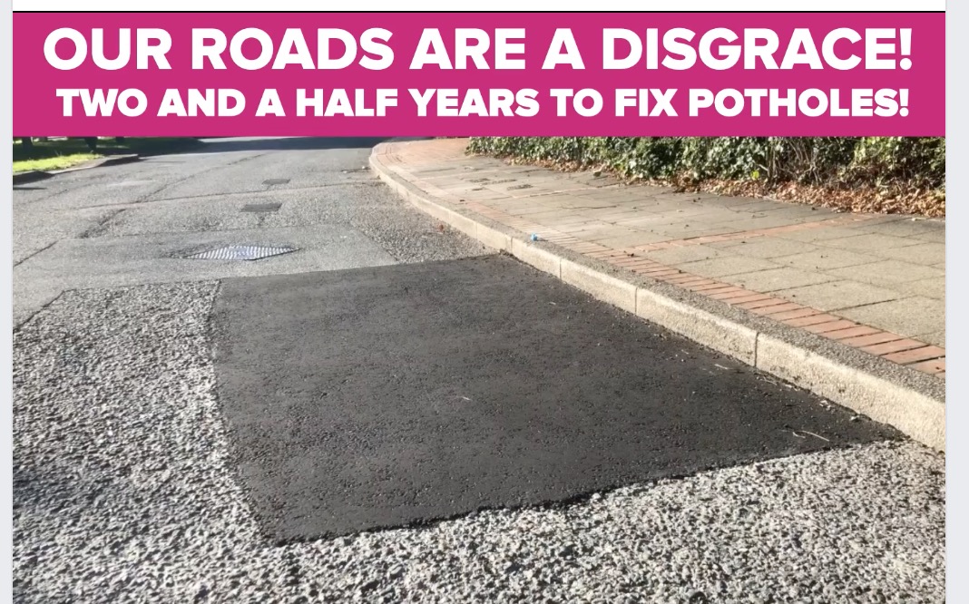 Watch: Great Park Pot Holes FINALLY Filled after 2 years!! - Frankley ...